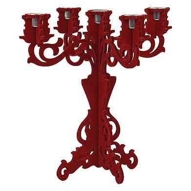 Decoración de candelabros para Navidad