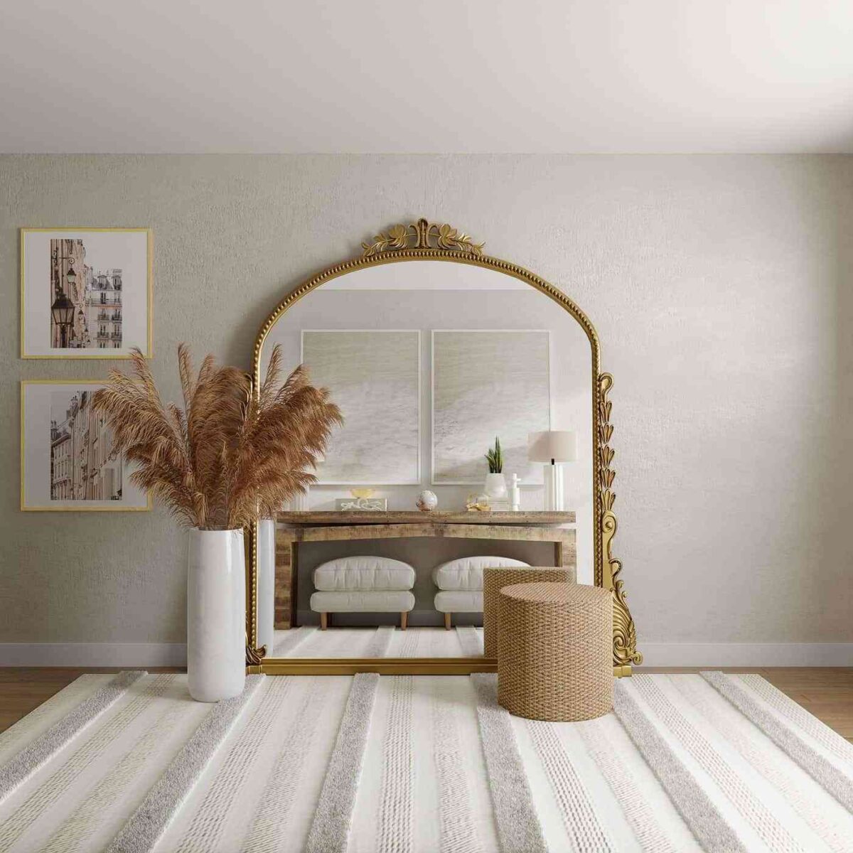 Vuelven los espejos grandes a la decoración interior ¡entre más grandes ...