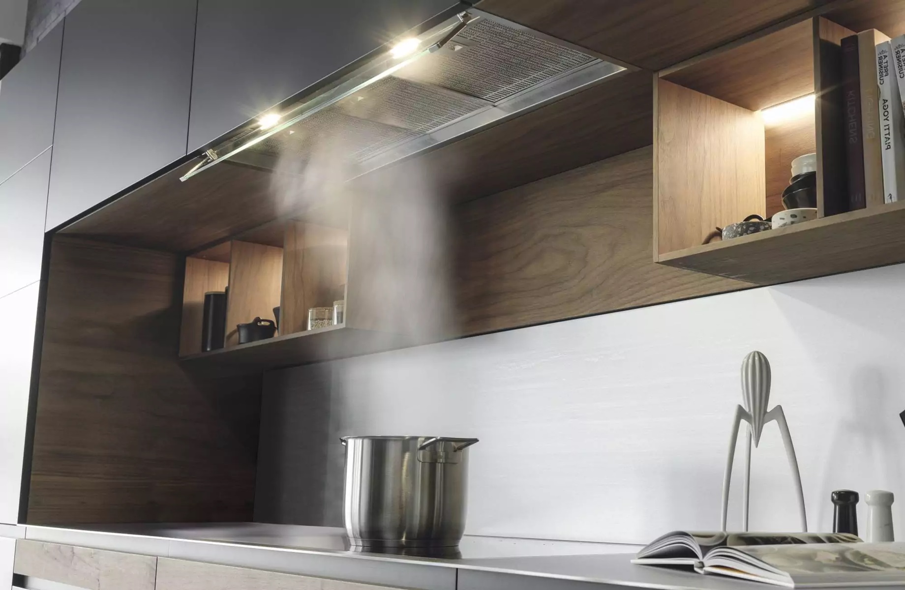 Campanas extractoras invisibles: cocinas innovadoras