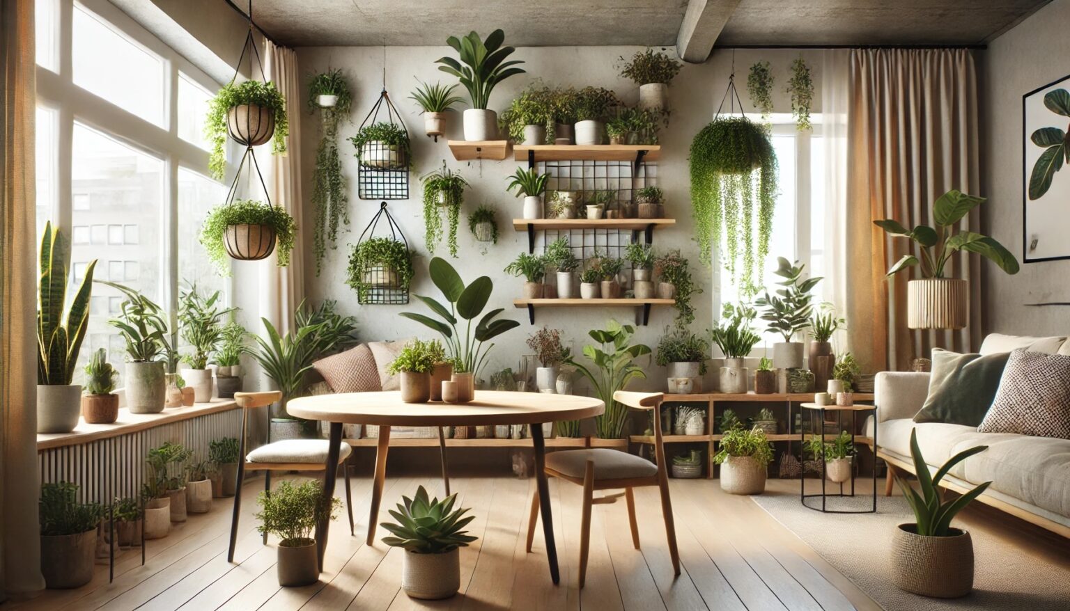 Incorporación de plantas de interior para un hogar más fresco y saludable